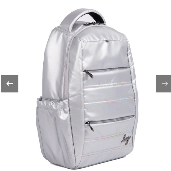 lug | Bags | Lug Hopper Backback Metallic Silver With Icepop Pastel ...